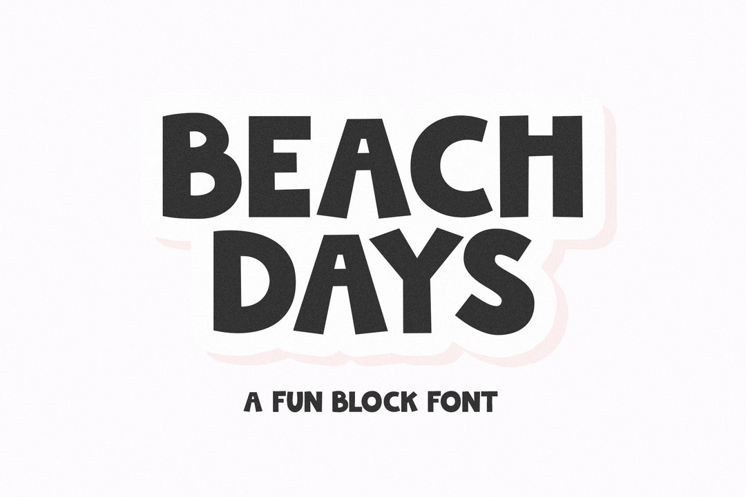 Beach Days Font - Bold Font, Cricut Fonts, Cute Font, Procreate Fonts ...