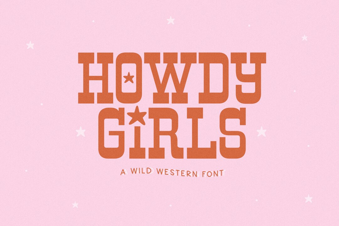 Howdy Girls Font - Western Font, Country Font, Cricut Font, Retro Font ...
