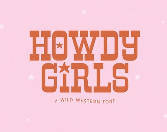 Rodeo Girls Font - Western Font, Country Font, Cricut Font, Retro Font ...
