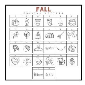 Fall Fun Font - Doodle Font, Fall Fonts, Pumpkin Font, Autumn Fonts ...