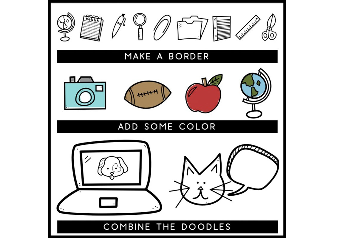 All the Things - A Hand-drawn Doodle Font - Everyday Items - TTF - Etsy