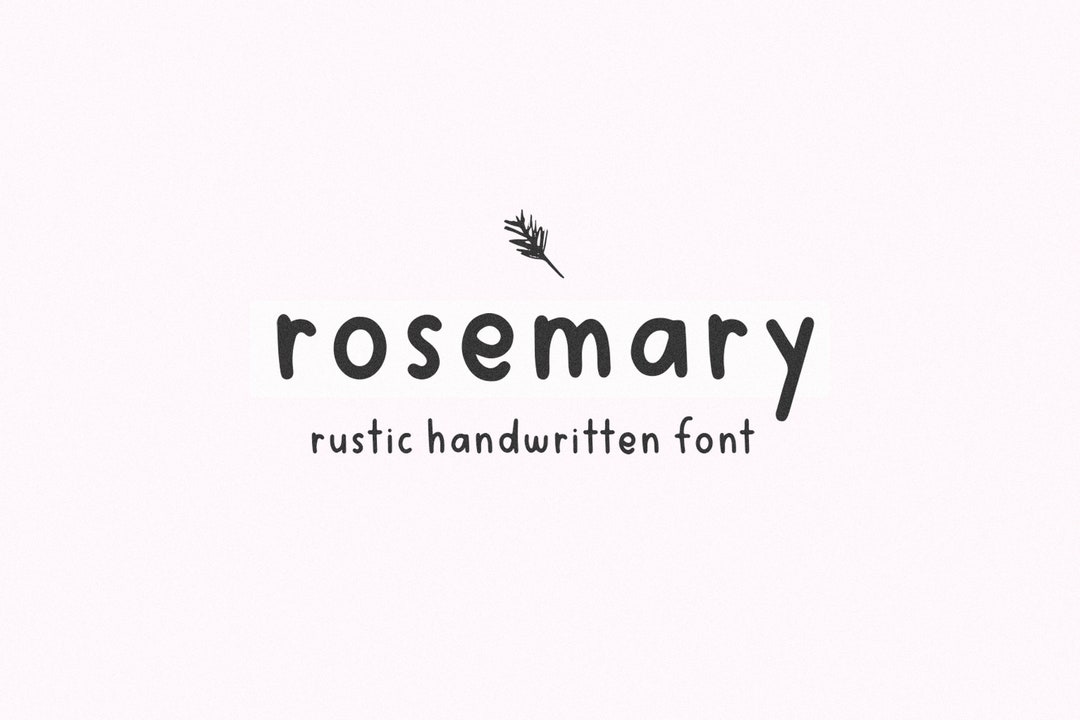 Rosemary Font - Handwritten Font, Cricut Fonts, Handwriting Font ...