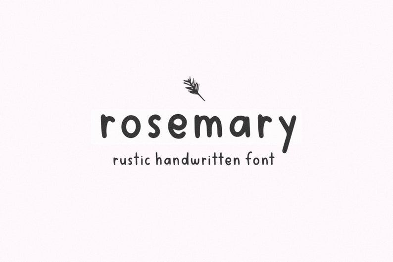 Rosemary Font Handwritten Font Cricut Fonts Handwriting - Etsy