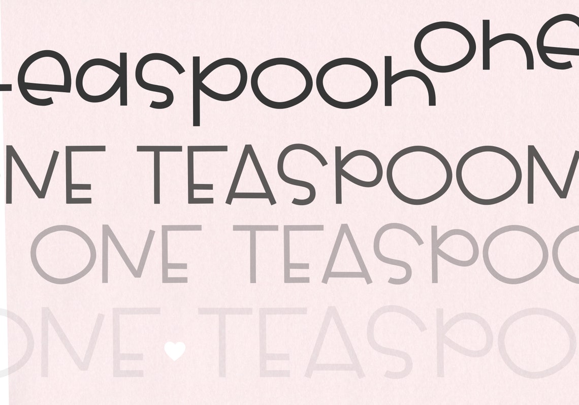 One Teaspoon Bold Handwritten Font TTF / OTF | Etsy