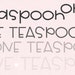 One Teaspoon Bold Handwritten Font TTF / OTF - Etsy
