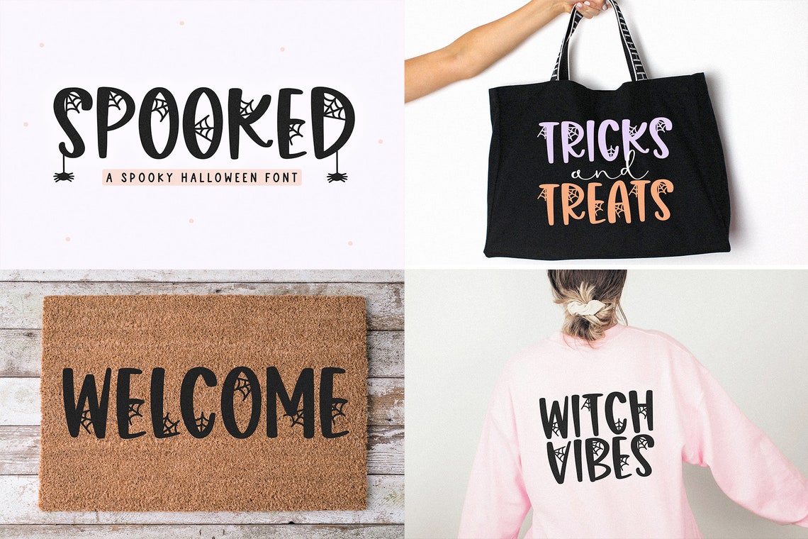 Halloween Font Bundle, Spooky Fonts, Dripping Font, Cricut Font Bundle ...