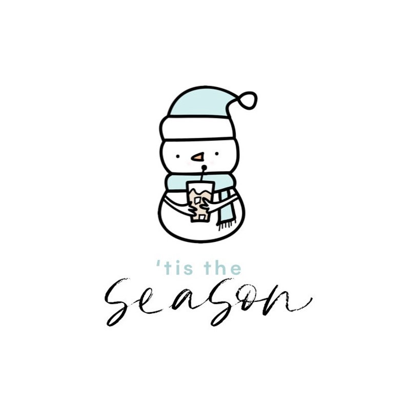 Cute Winter & Christmas Clip Art Christmas Illustrations - Etsy