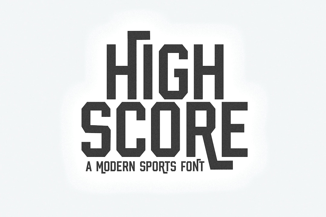 High Score Font - Sports Font, Retro Font, Cricut Fonts, College Font ...