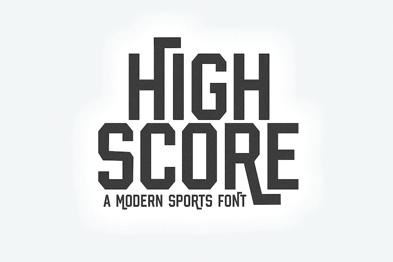 High Score Font Sports Font Retro Font Cricut Fonts - Etsy