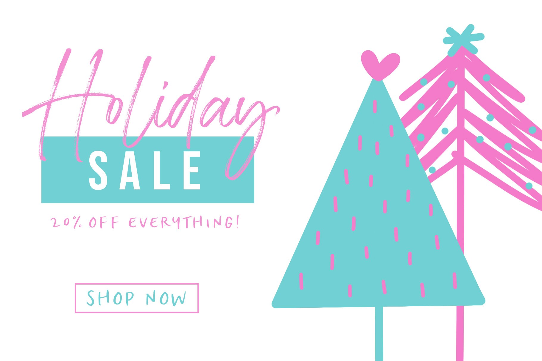 Boho Christmas Trees Clip Art, Modern & Messy Pastel Trees, Christmas ...