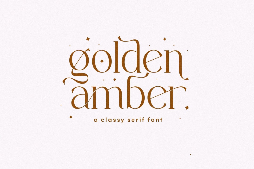 Golden Amber Font - Serif Font, Modern Font, Swash Font, Fonts for ...