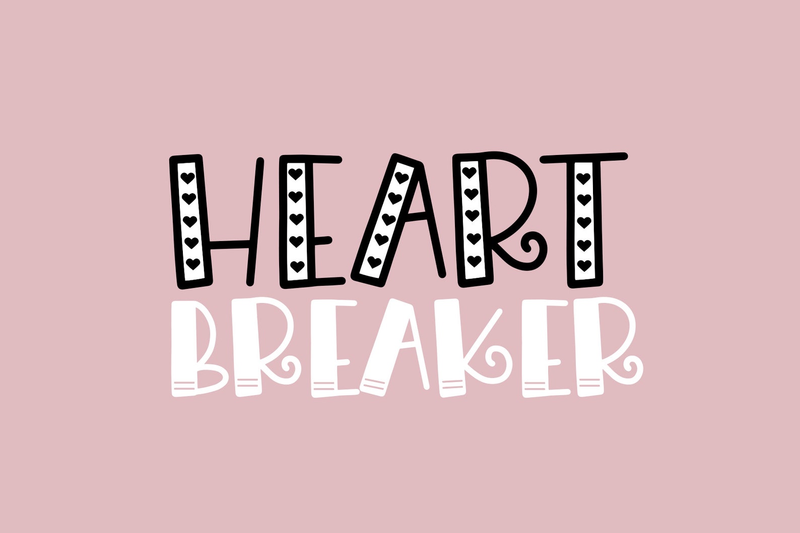 Flirty Font Cute Handwritten Font Valentine's Day Font | Etsy