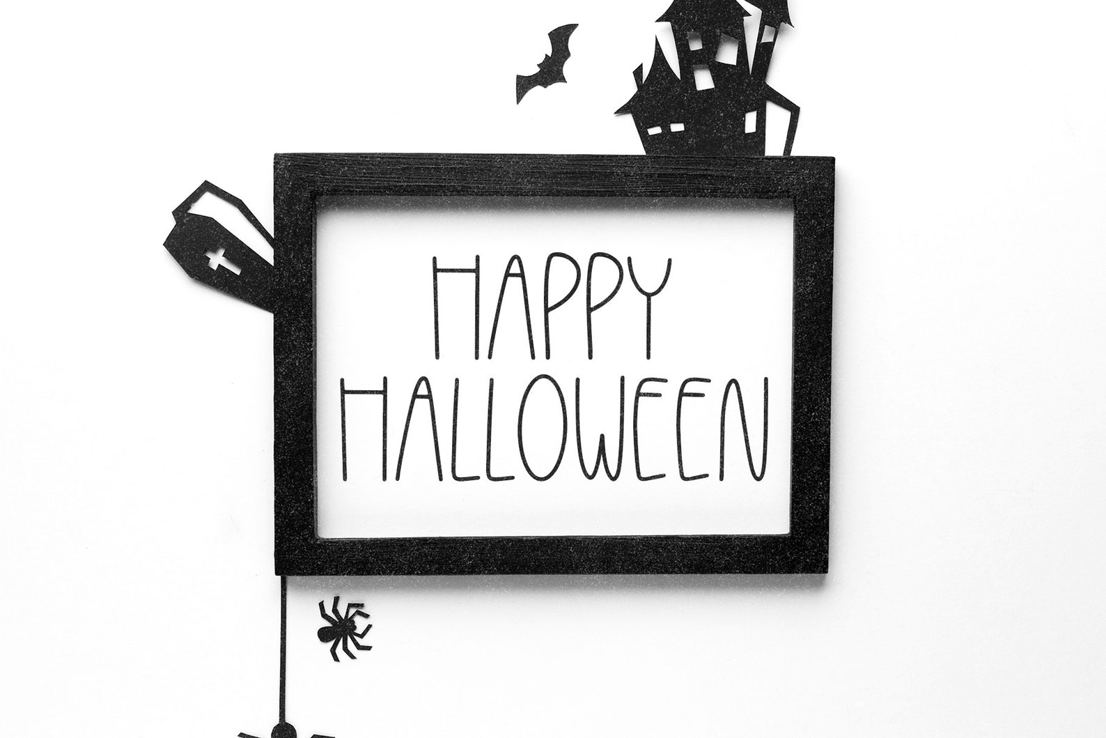 Frightful Font Thin Handwritten Font Cricut Fonts | Etsy