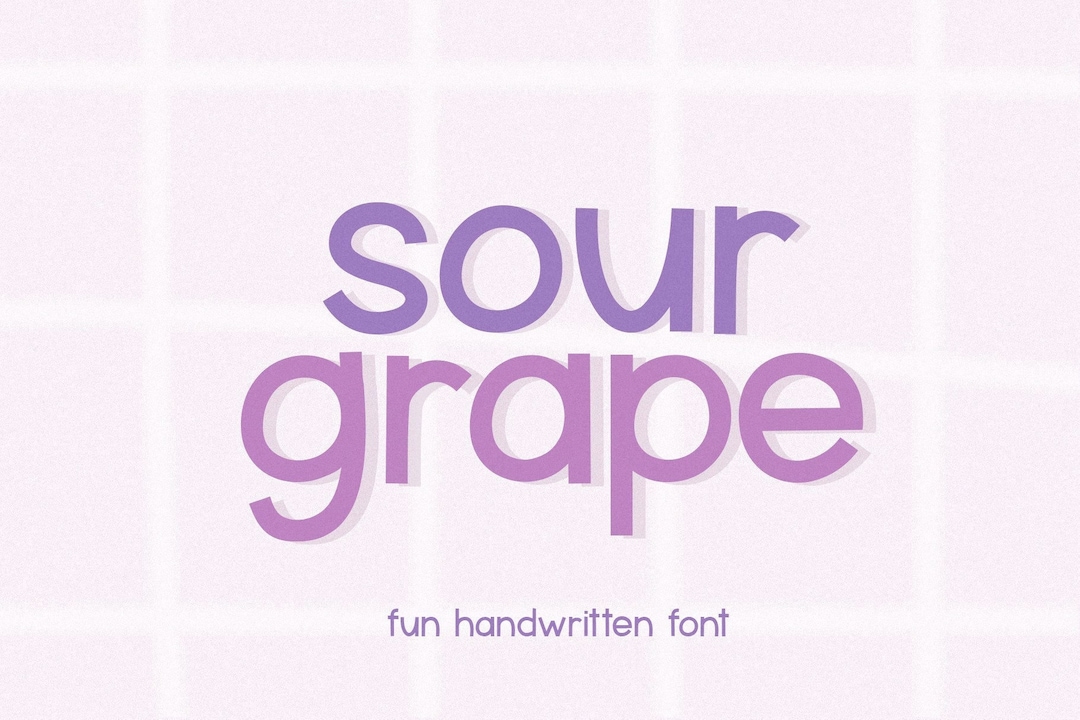 Sour Grape Font - Handwritten Font, Cricut Fonts, Teacher Fonts ...