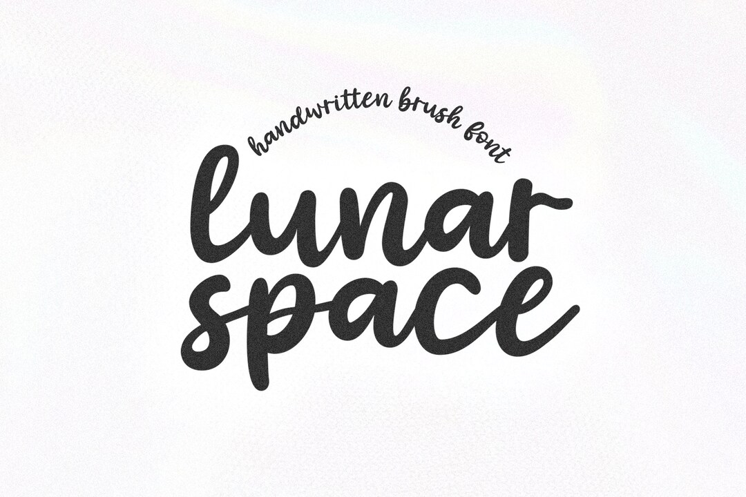 Lunar Space Font - Handwritten Script Font, Cricut Fonts, Retro Font ...