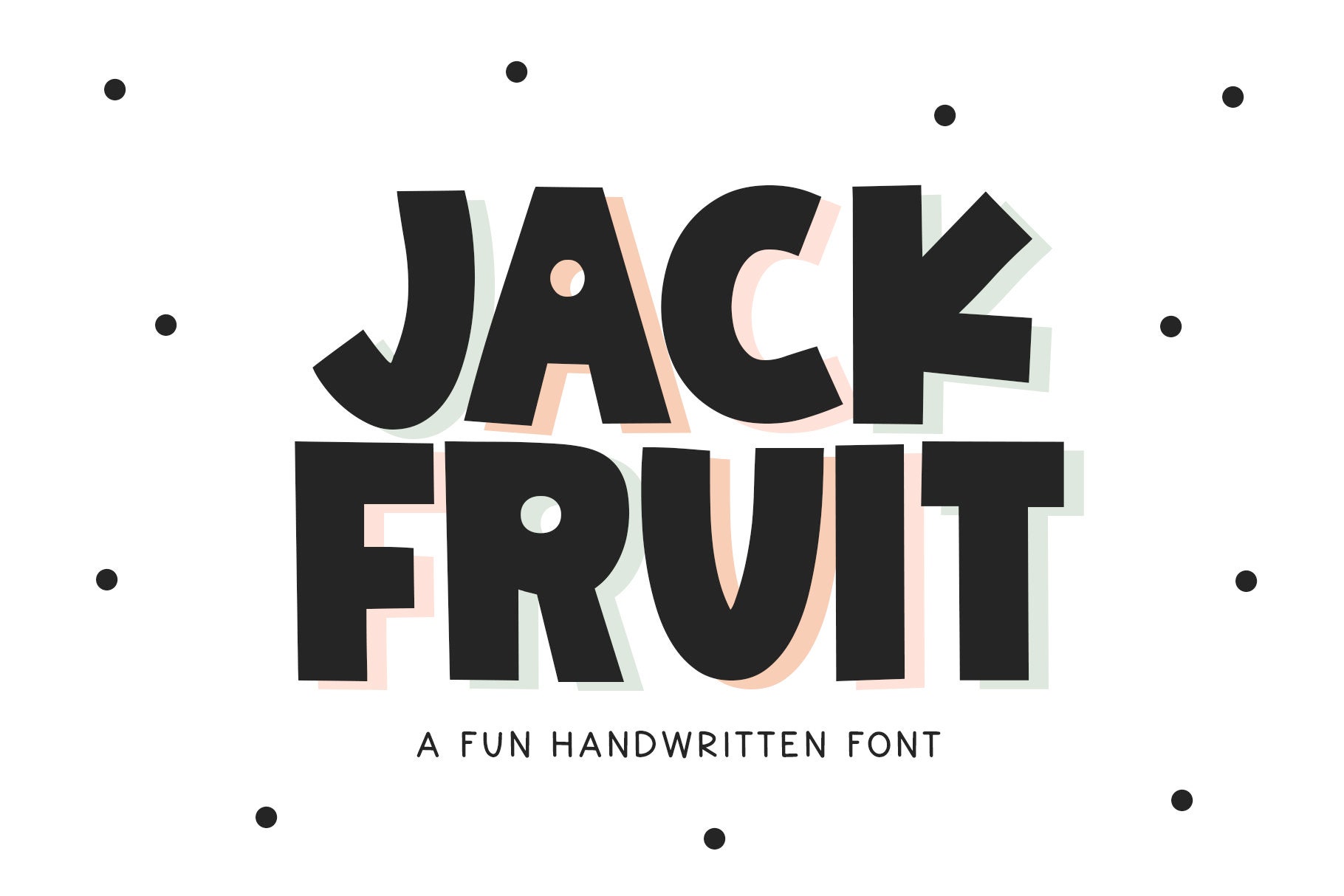 Jackfruit Font Handwritten Font Cricut Font Bold Font - Etsy