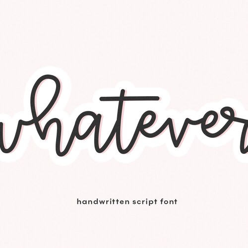 Hopeful Font Handwritten Script Font Cricut Fonts - Etsy