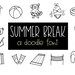 Summer Break A Hand-drawn Doodle Font Summer Doodles TTF - Etsy
