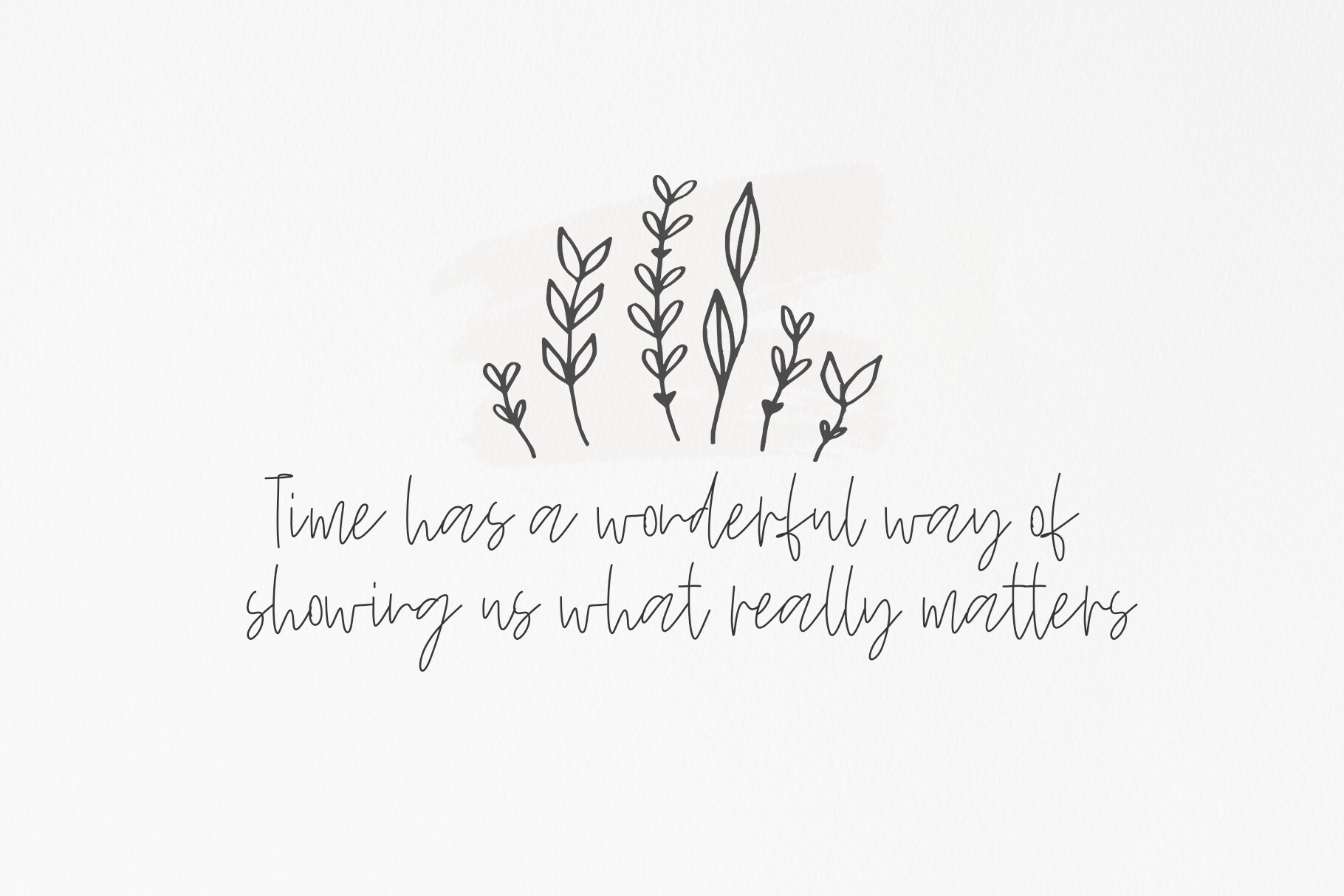 Wildflowers Font A Handwritten Script Font Modern | Etsy