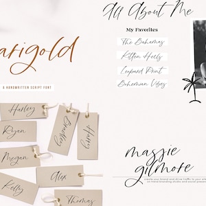 Mini Modern Script Font Bundle Part TWO - Handwritten Fonts, Cricut ...