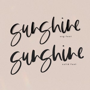 The Sunlight - A Handwritten Signature Script Font / Modern Calligraphy ...