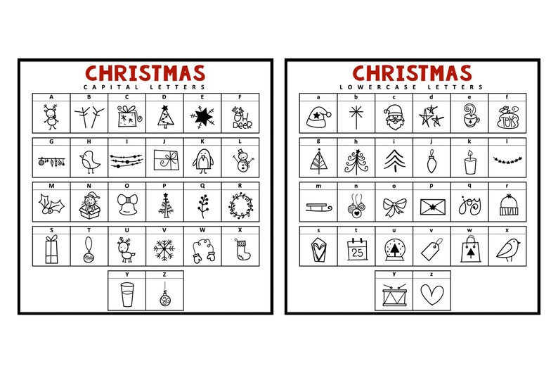 North Pole Doodles Font, Christmas Doodles, Winter Font, Cricut Font ...