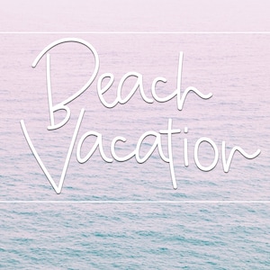 Beach Bum - Handwritten Script Font - TTF / OTF - Etsy
