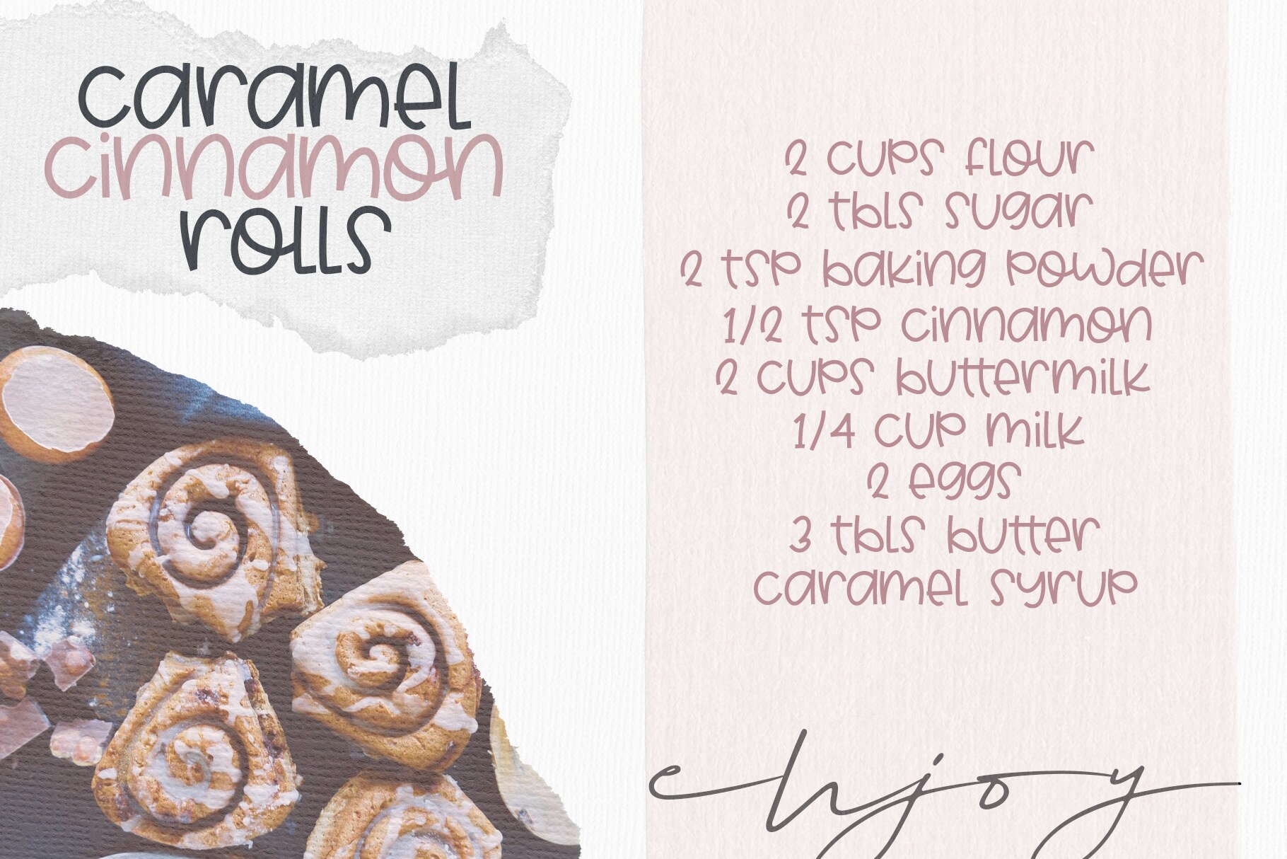 Cinnamon Font - Cute Font, Cricut Font, Handwritten Fonts, Fonts for ...