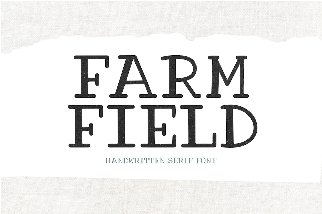 Farm Field Font Farmhouse Font, Handwritten Font, Fonts for Cricut ...