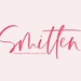 Smitten Font A Modern Handwritten Script Font Brush Font - Etsy
