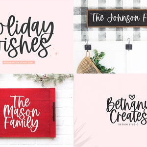 Mini Modern Script Font Bundle - Calligraphy Fonts, Handwritten Fonts ...