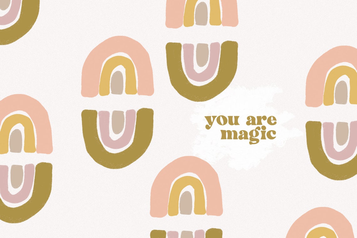 Modern Rainbows - Clip Art Collection - Etsy