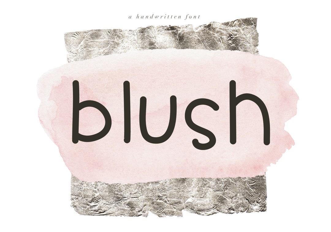 Blush - Fun Handwritten Font - TTF / OTF - Etsy