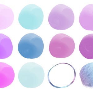 Watercolor Circles Clip Art - Watercolor Dots - Shape Clip Art ...