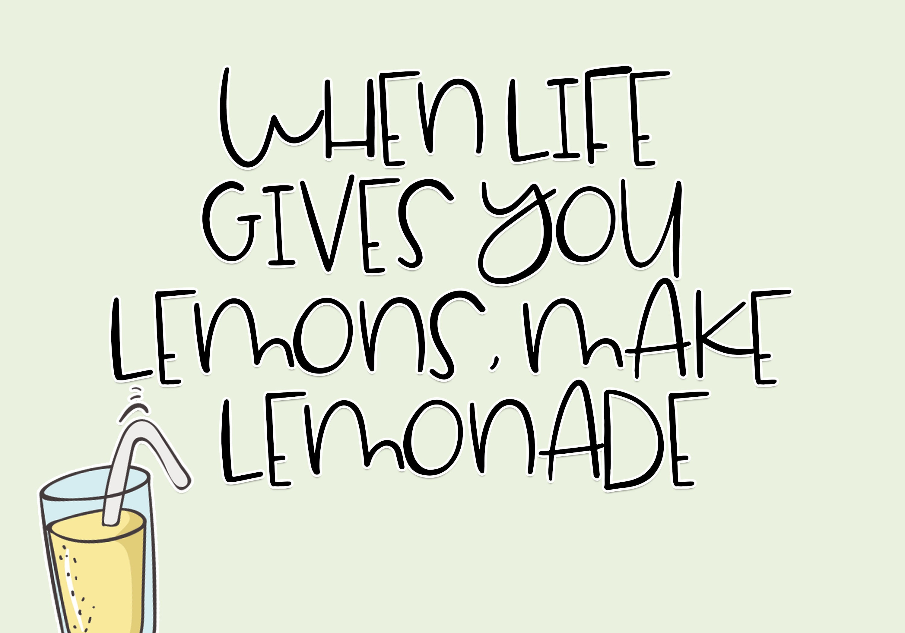 Lemon Drop Font Cute & Quirky Handwritten Font Fonts for - Etsy
