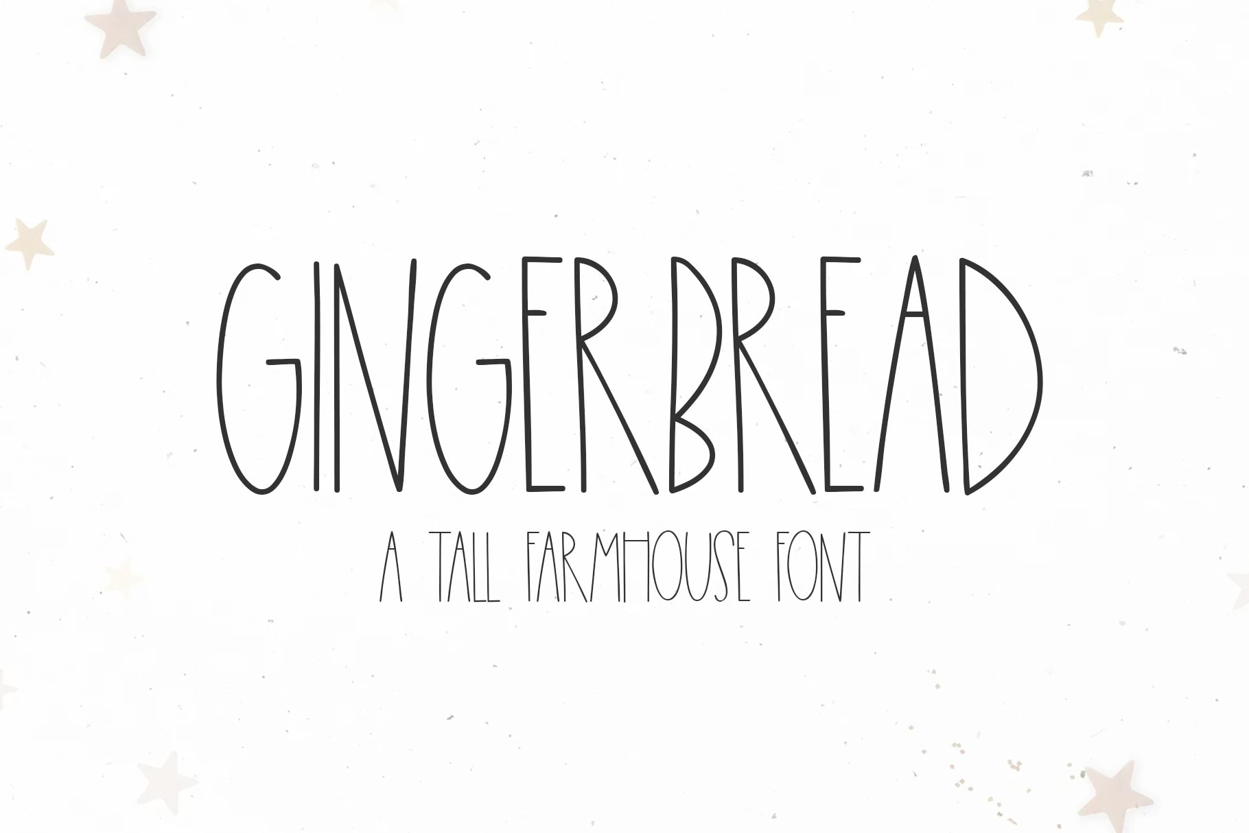 Gingerbread Font Tall Farmhouse Font Handwritten Font - Etsy
