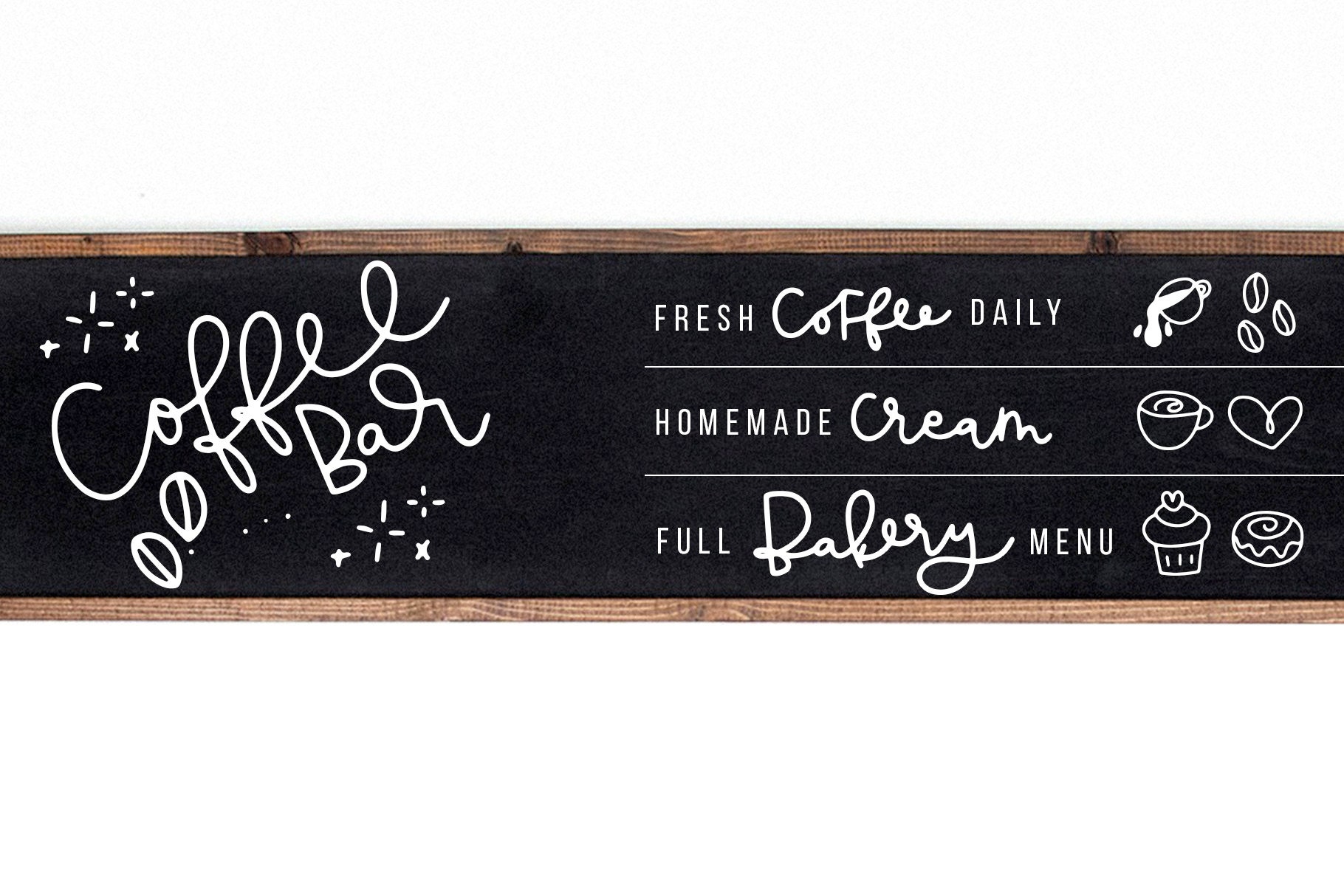 Coffee Shop Doodles - Fun Doodle Font - TTF / OTF, Cricut Font, Fonts ...
