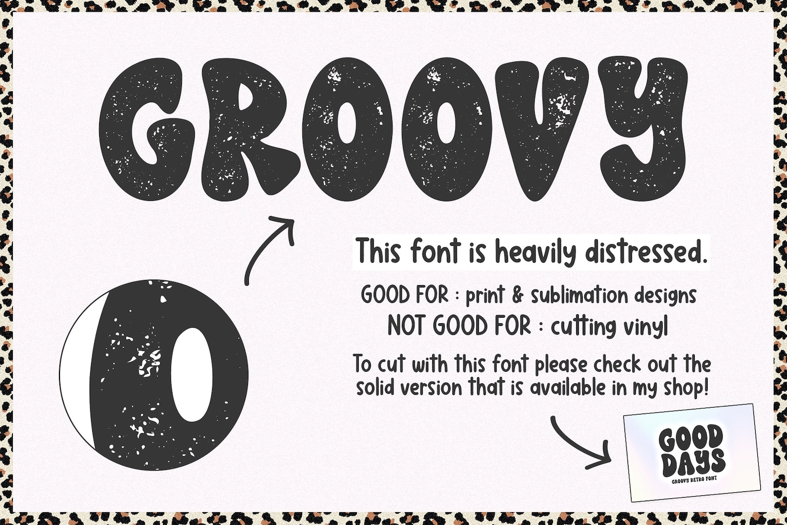 Good Days Retro Font Distressed Font Groovy Font Hippie - Etsy