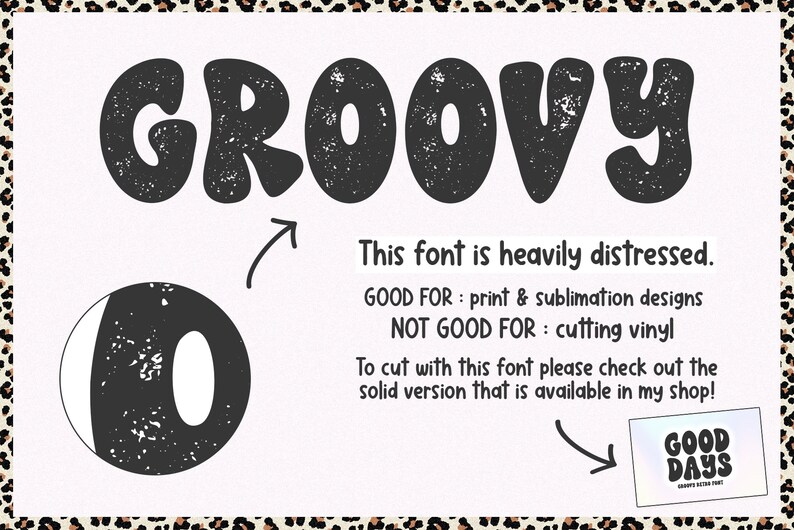 Good Days Retro Font Distressed Font Groovy Font Hippie - Etsy