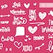 Moonstruck Font Handwritten Font With Doodles, Valentine's Day Font ...