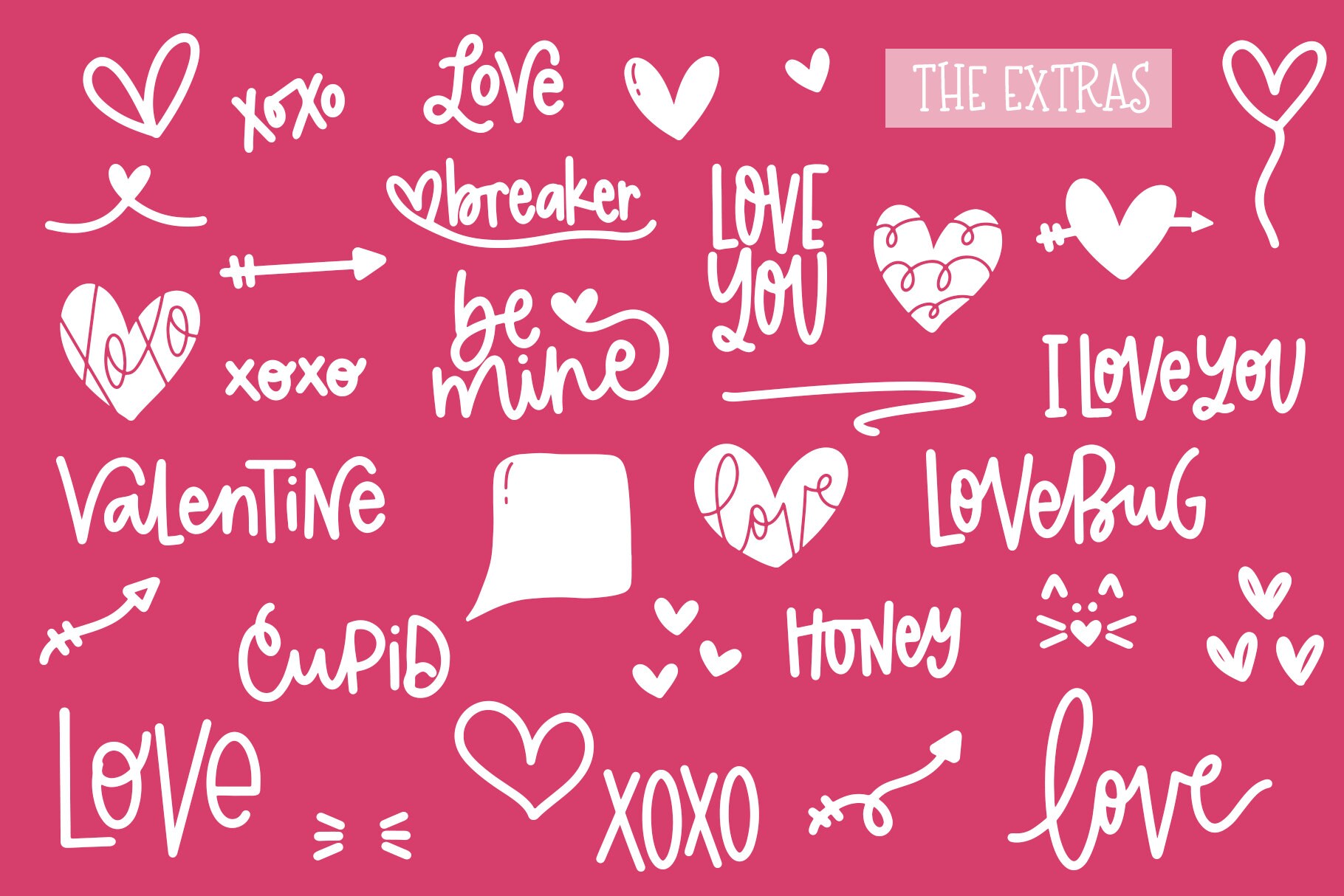 Moonstruck Font Handwritten Font With Doodles - Etsy