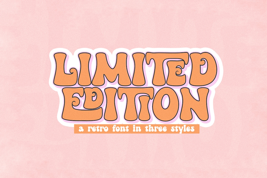 Limited Edition Font - Retro Font, Modern Font, Boho Font, Branding ...