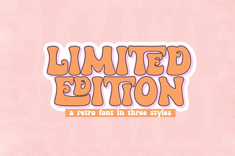Limited Edition Font - Retro Font, Modern Font, Boho Font, Branding ...