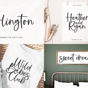 Mini Modern Script Font Bundle Part FOUR - Handwritten Fonts, Cricut ...