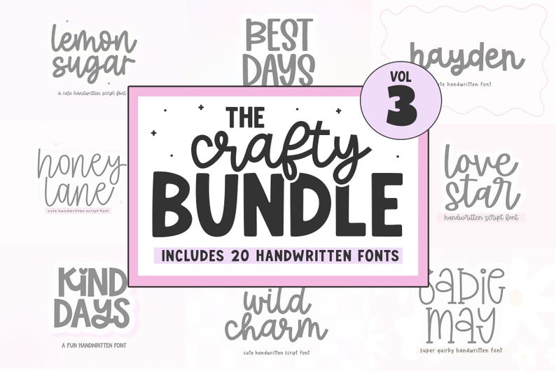 Font Bundle - Cricut Font, Cute Fonts, Cricut Font Bundle, Script Fonts ...
