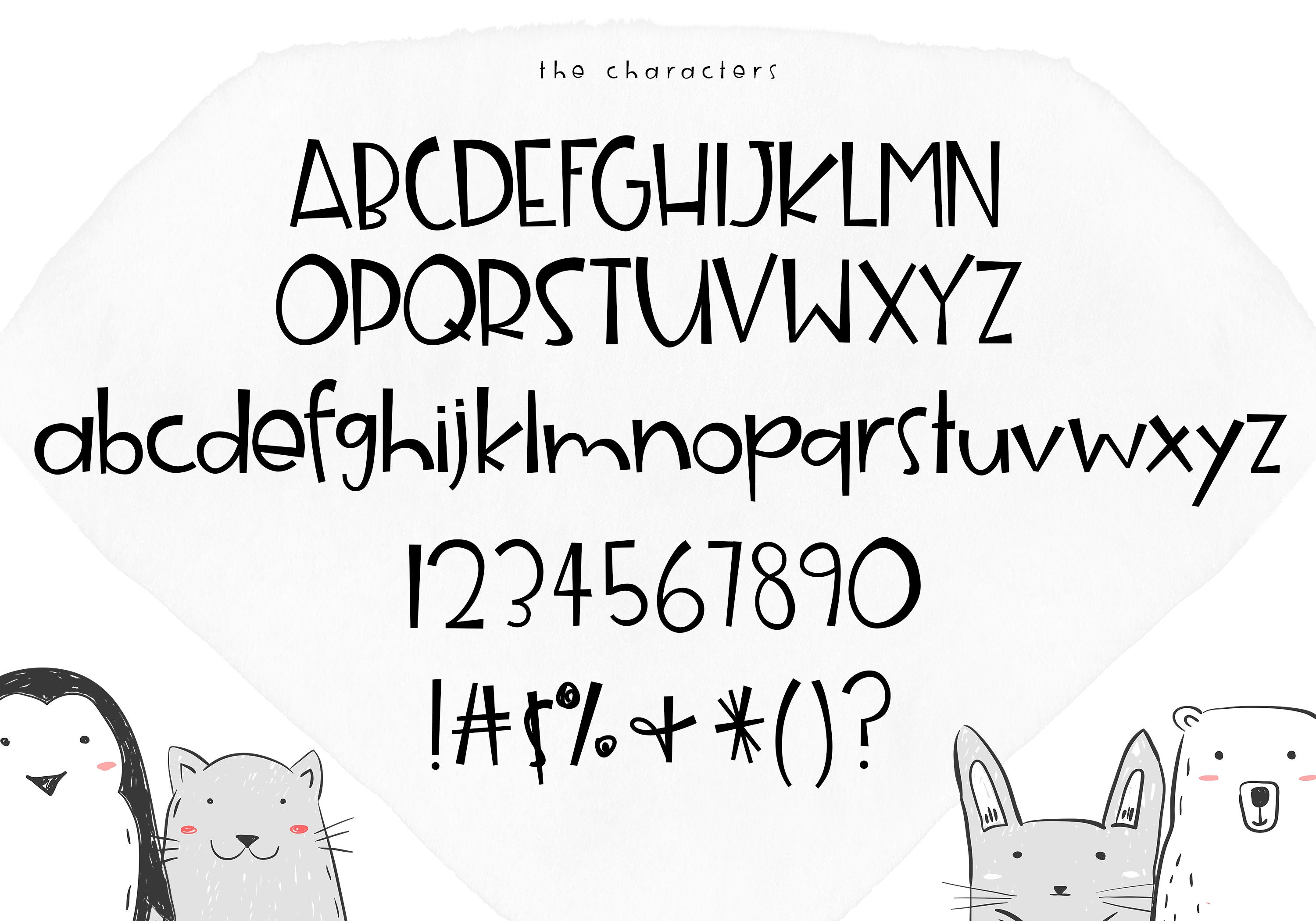 Animal Crackers Font Cute Handwritten Font Fonts for | Etsy