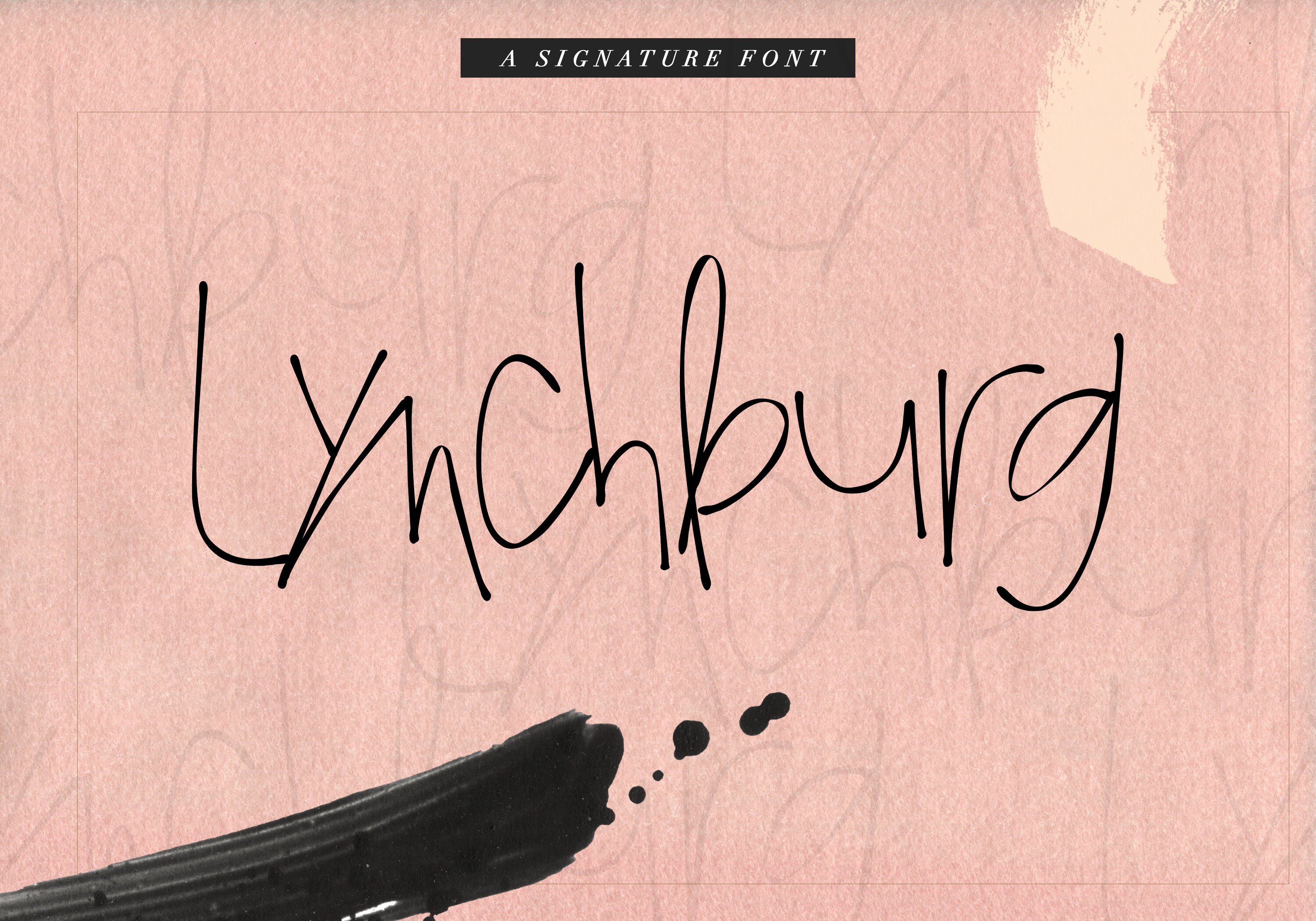 Lynchburg - A Chic Signature Font - Script Font - TTF / OTF - Etsy