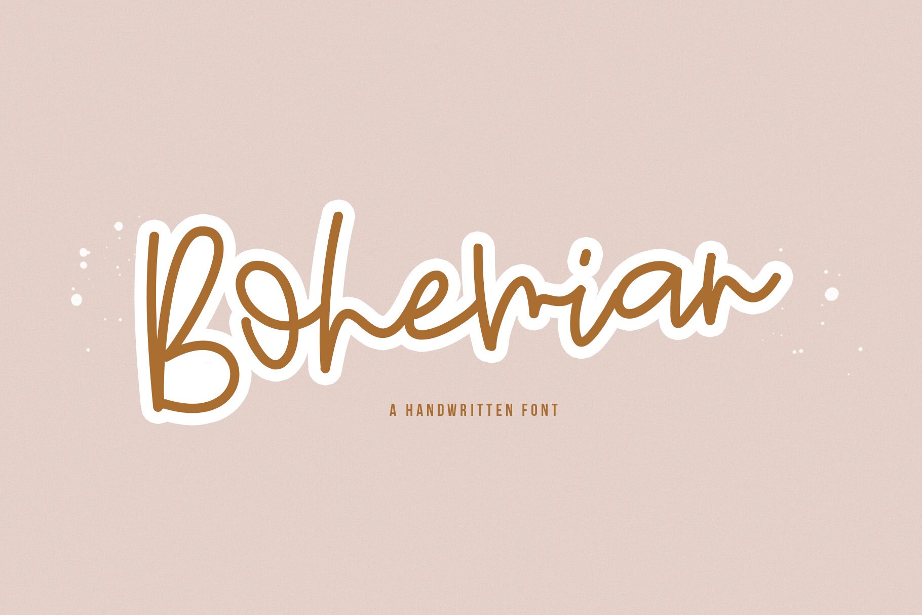 Bohemian Font Handwritten Script Font Cricut Fonts Modern - Etsy