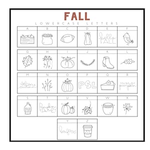 Fall Fun Font - Doodle Font, Fall Fonts, Pumpkin Font, Autumn Fonts ...