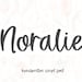 Noralie Font - Handwritten Script Font, Cricut Fonts, Modern Font ...